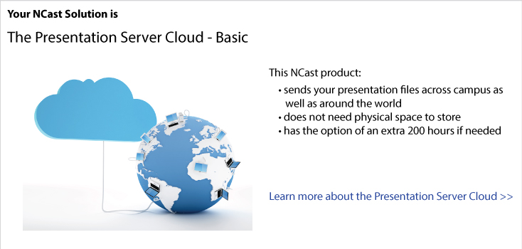 NCast Corporation: Products - Presentation Recorders, Presentation Server